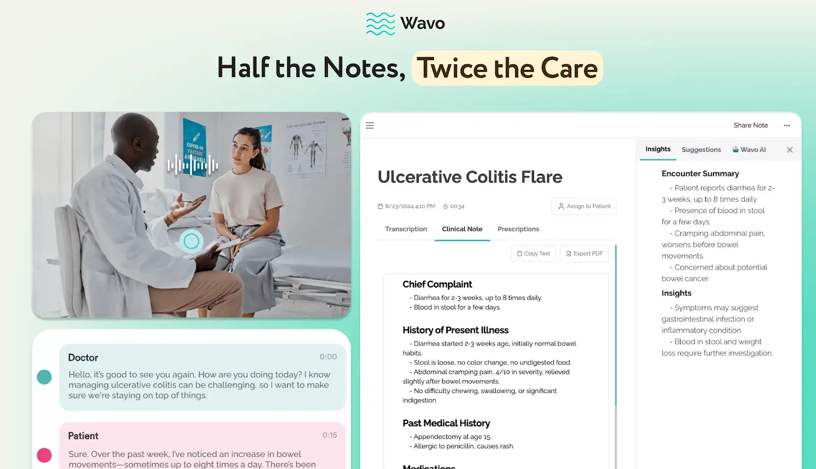 Wavo Health - AI Medical Scribe | Save Time - AI Medical Scribe for ...